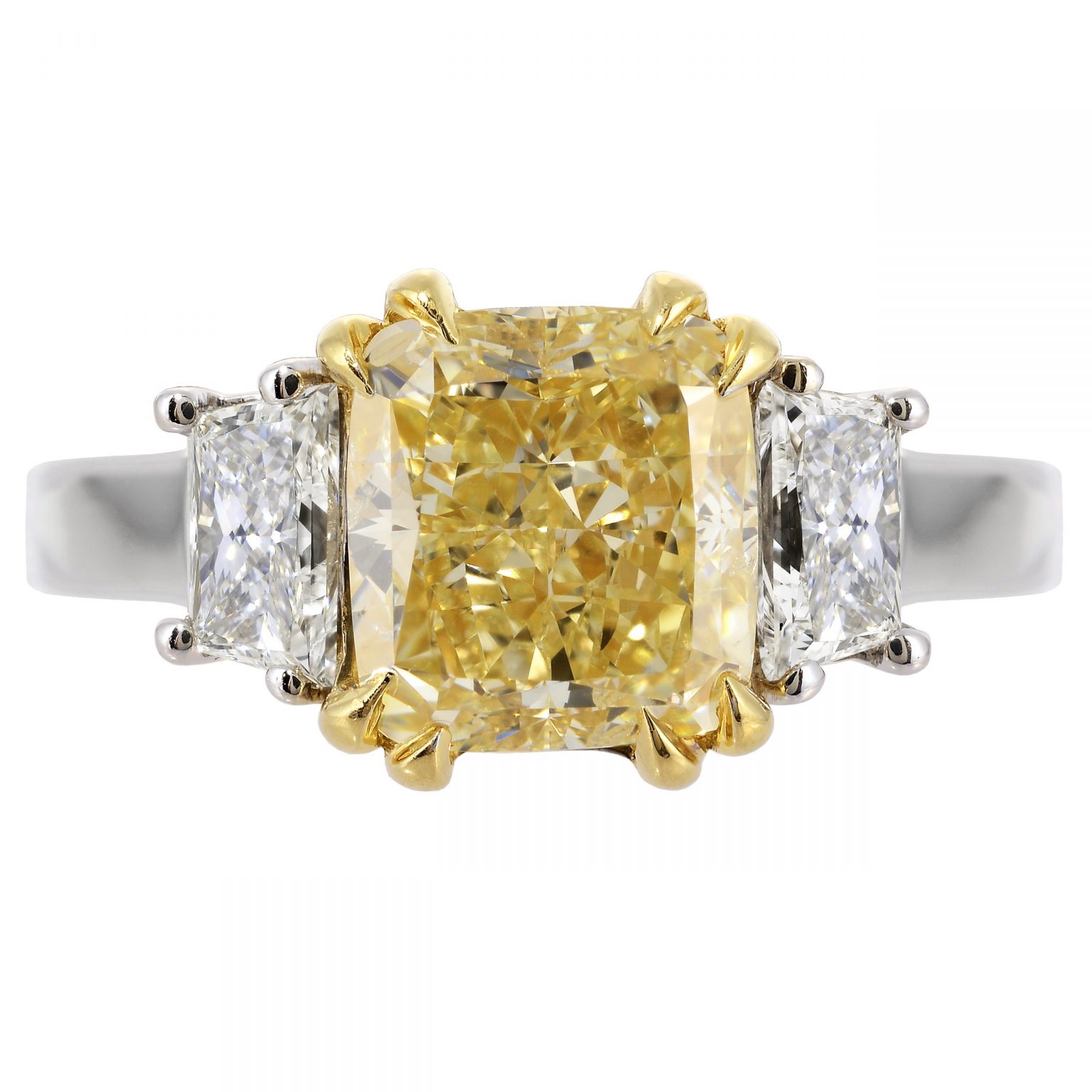Radiant Yellow Diamond “Dancing Diamonds” Ring – Zabler Design Jewelers