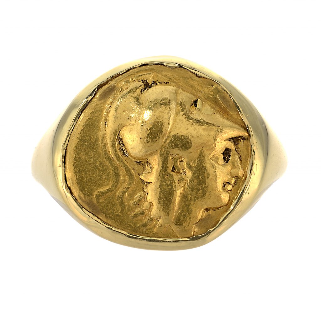 Alexander the Great Gold Stater Coin Men’s Ring – Zabler Design Jewelers