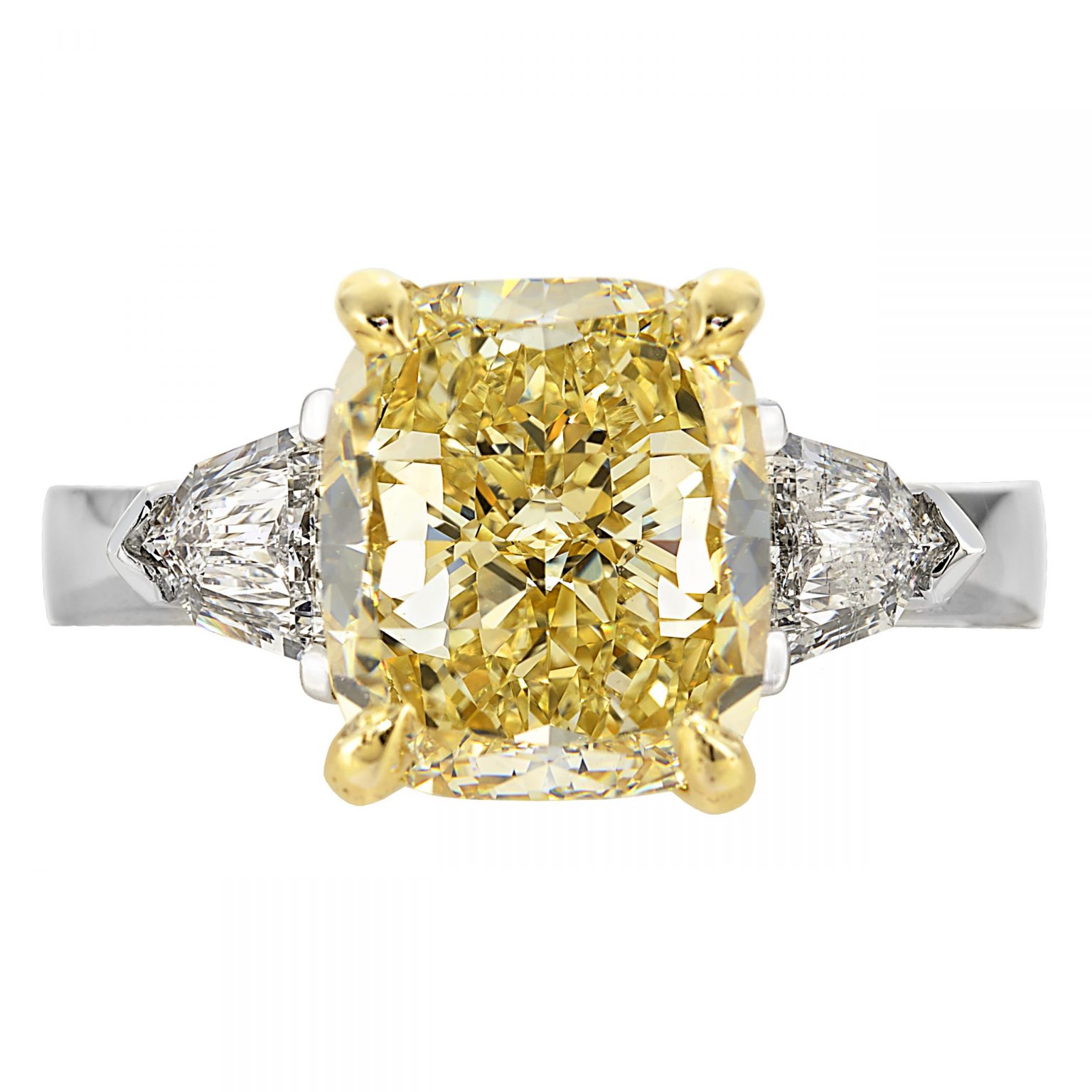 Radiant Yellow Diamond “Dancing Diamonds” Ring – Zabler Design Jewelers